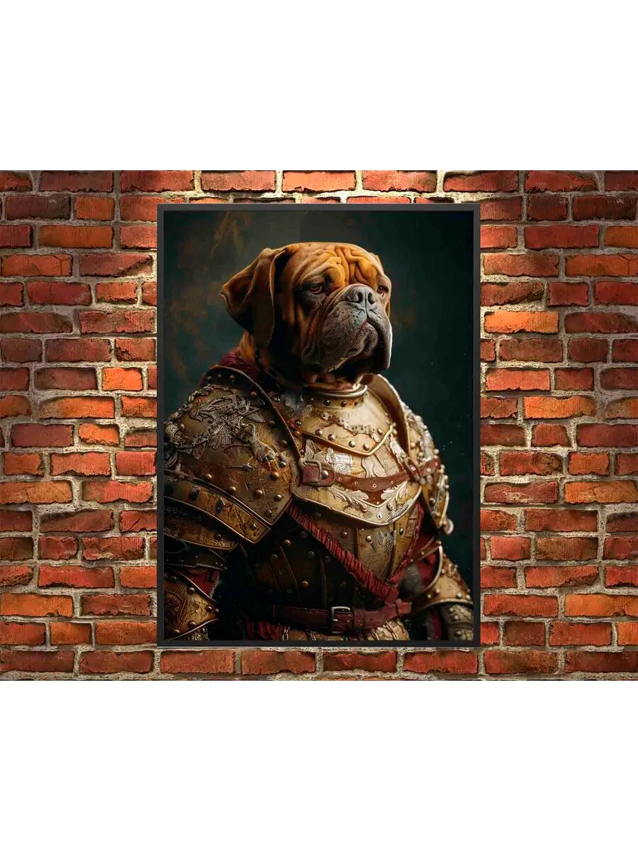Бордоский дог - Рыцарь 1, Плакат 30x42см