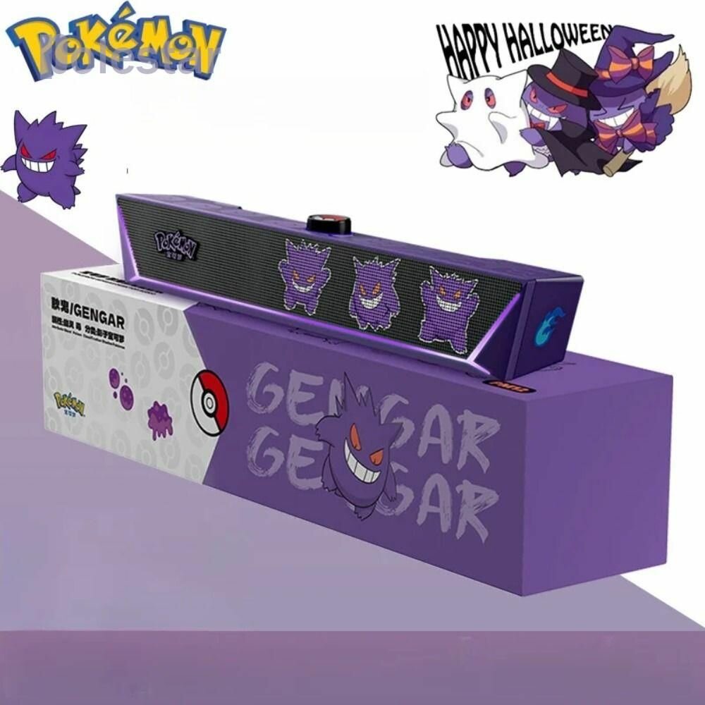 Покемон PM12 Колонка Блютуз Беспроводная Gengar/Пикачу Сабвуфер Стерео