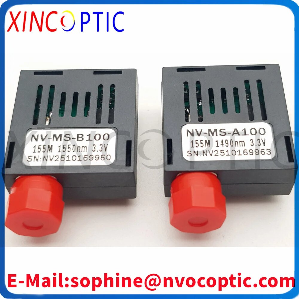 XINCOPTIC 100KM FC 1x9 Одноволоконный Оптоволоконный Модуль 3.3V A B 100KM