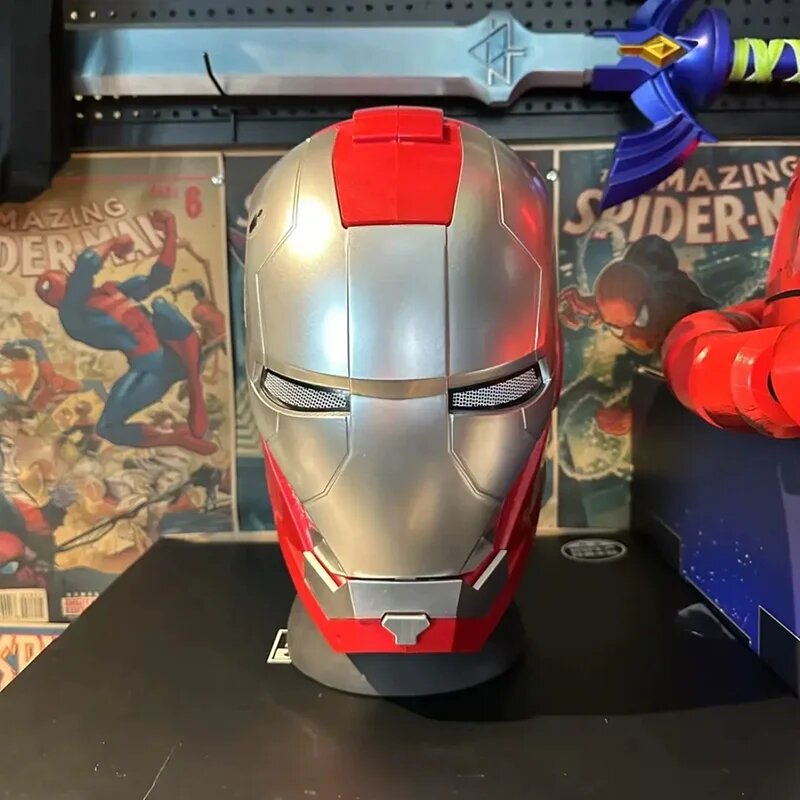 Электронный шлем Железного Человека MK5 MK45 Fondjoy Electric Silver