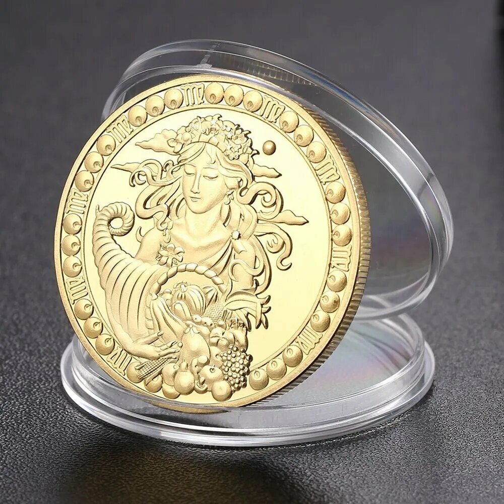 Памятные монеты по знакам Зодиака,40 mm, Дева Монеты