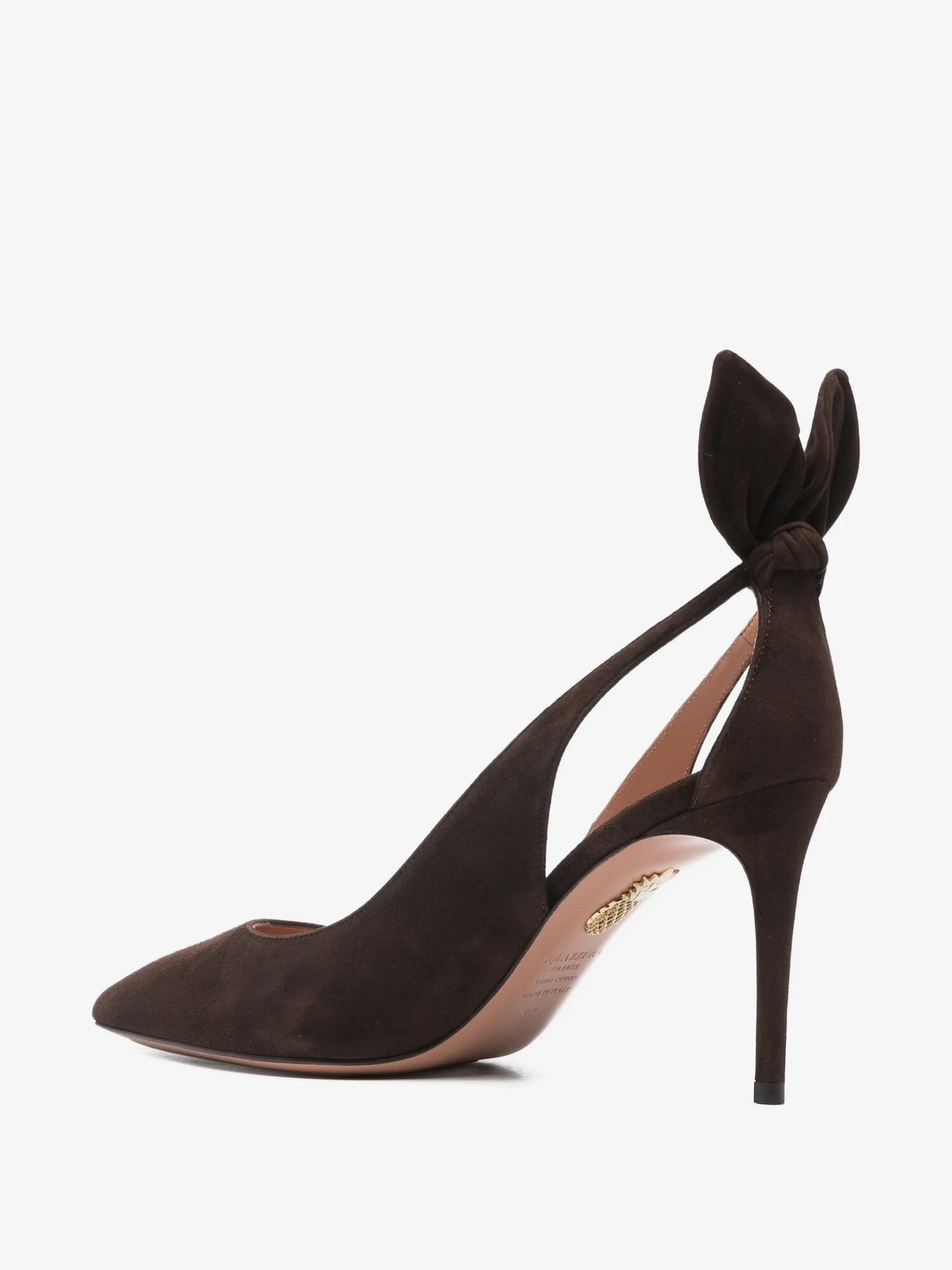 Туфли Aquazzura Bow Tie 85, размер 36.5, коричневый — фото 1