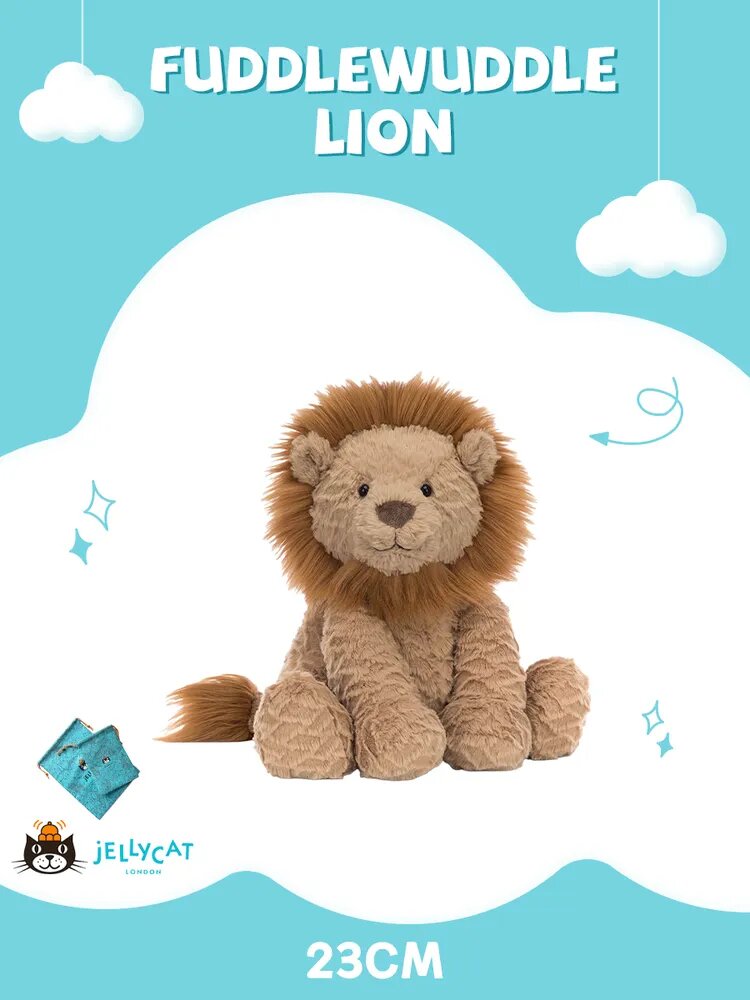 Мягкая игрушка JELLYCAT, Fuddlewuddle Lion 23cm