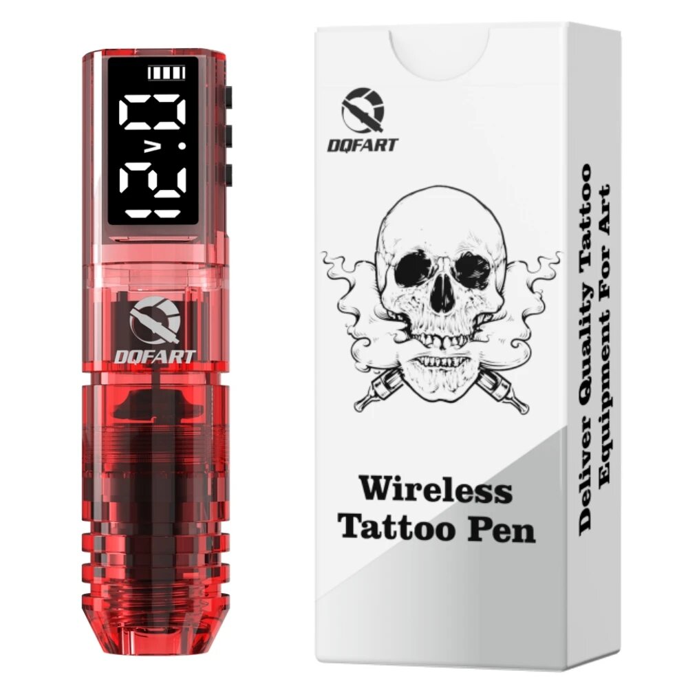 Беспроводная тату-машинка DQFART Poseidon RED P1 With Box