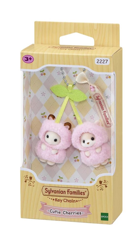 Фигурки Sylvanian Families Брелок "Малыши в костюмах вишни" (3+)