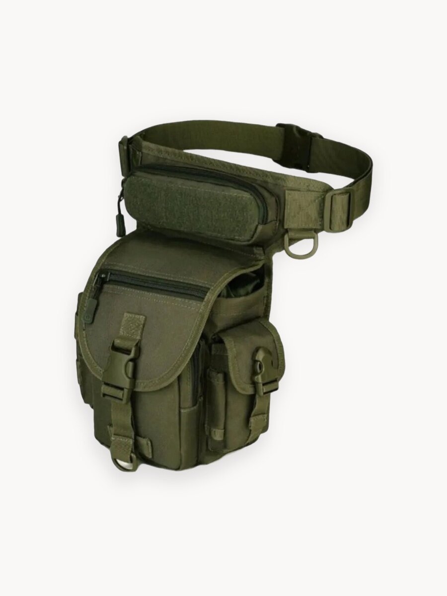 Тактический подсумок на пояс, нейлон, влагостойкий, цвет оливковый