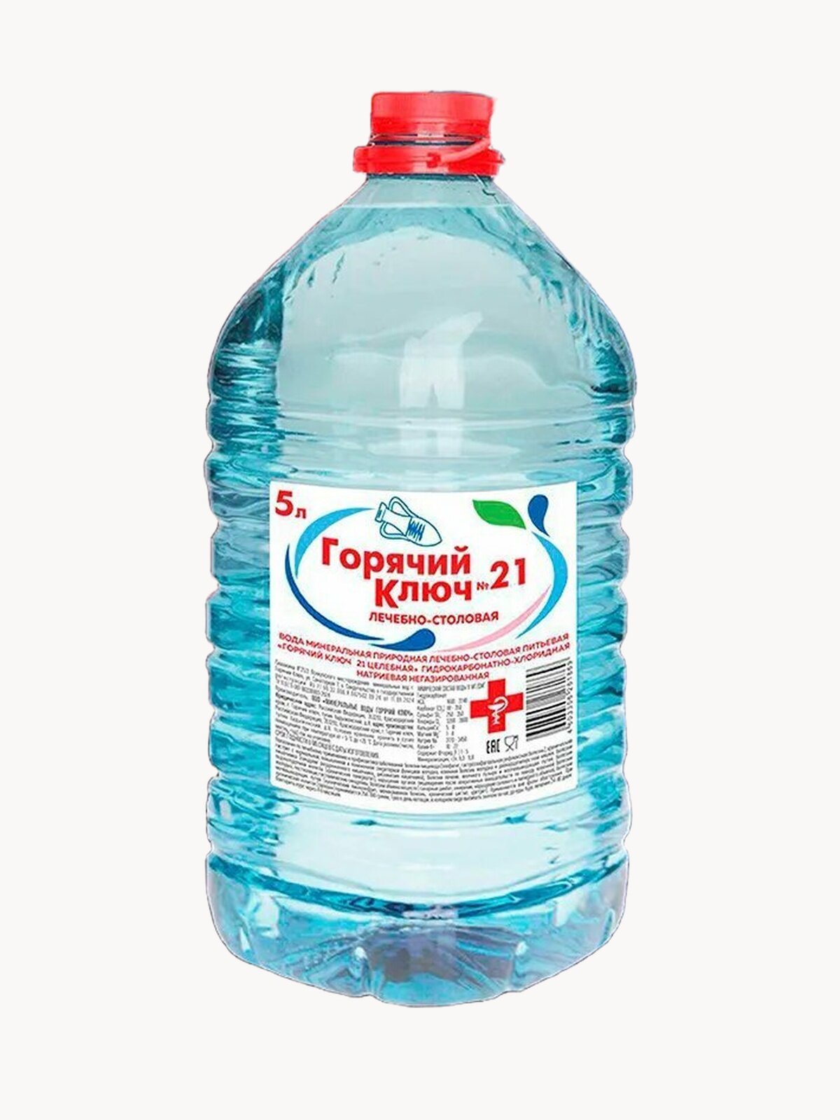 Лечебно-столовая природная минеральная вода "Горячий ключ" 5 литров