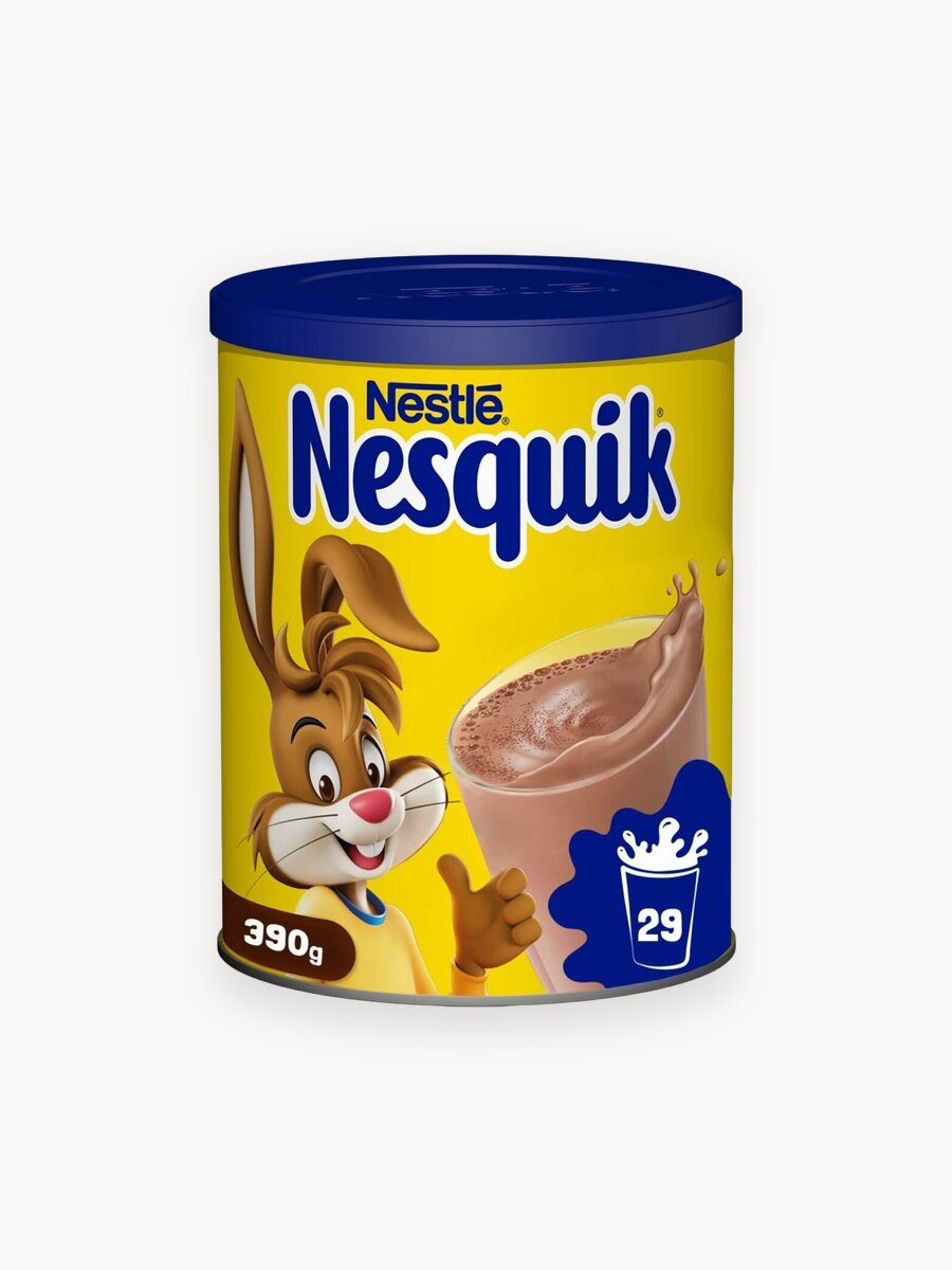 Какао Nesquik растворимое в металлической банке, 390г