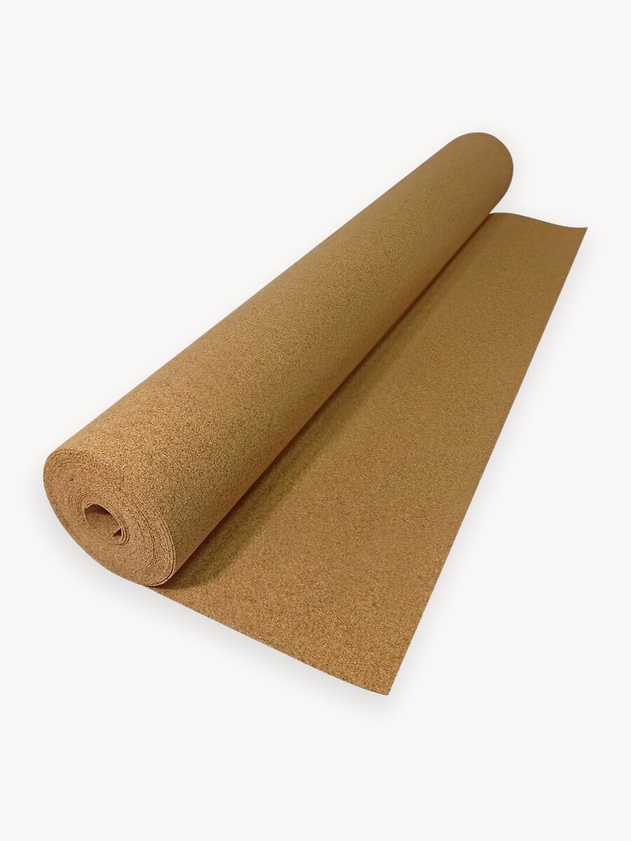 Подложка пробковая под ламинат и паркет IBERCORK, толщина 1,7 мм, 10 кв. м, рулон, 10000х1000 мм