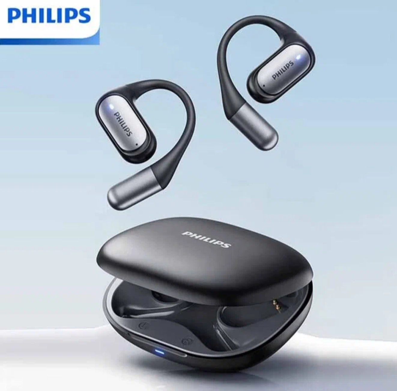 Беспроводные TWS-наушники Philips TAA3719BK, Bluetooth 5.4, AI шумоподавление звонков, IPX4, черный