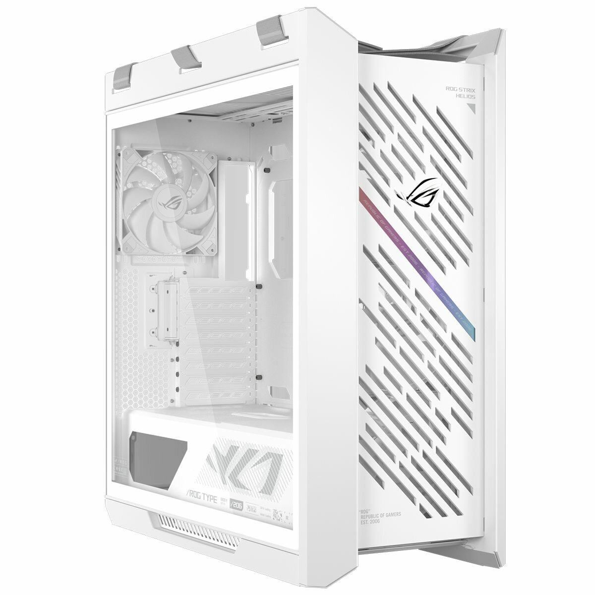 Корпус для ПК ASUS ROG Strix Helios, Middle Tower, E-ATX, Белый (90DC00W3-B39000)