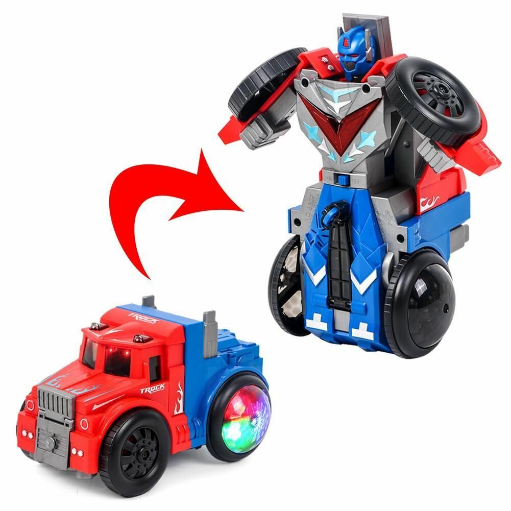 Электрический трансформер трактор игрушечный автомобиль