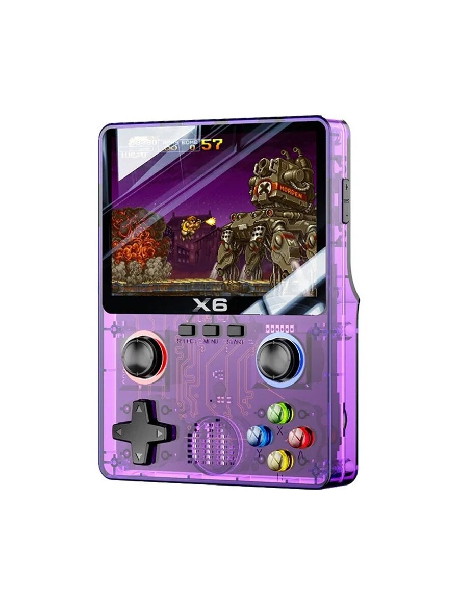 Оригинальный Портативный игровой плеер X6 с 3,5-дюймовым IPS-экраном, двойной джойстик, 11 симуляторов, игровая приставка GBA для детских подарков