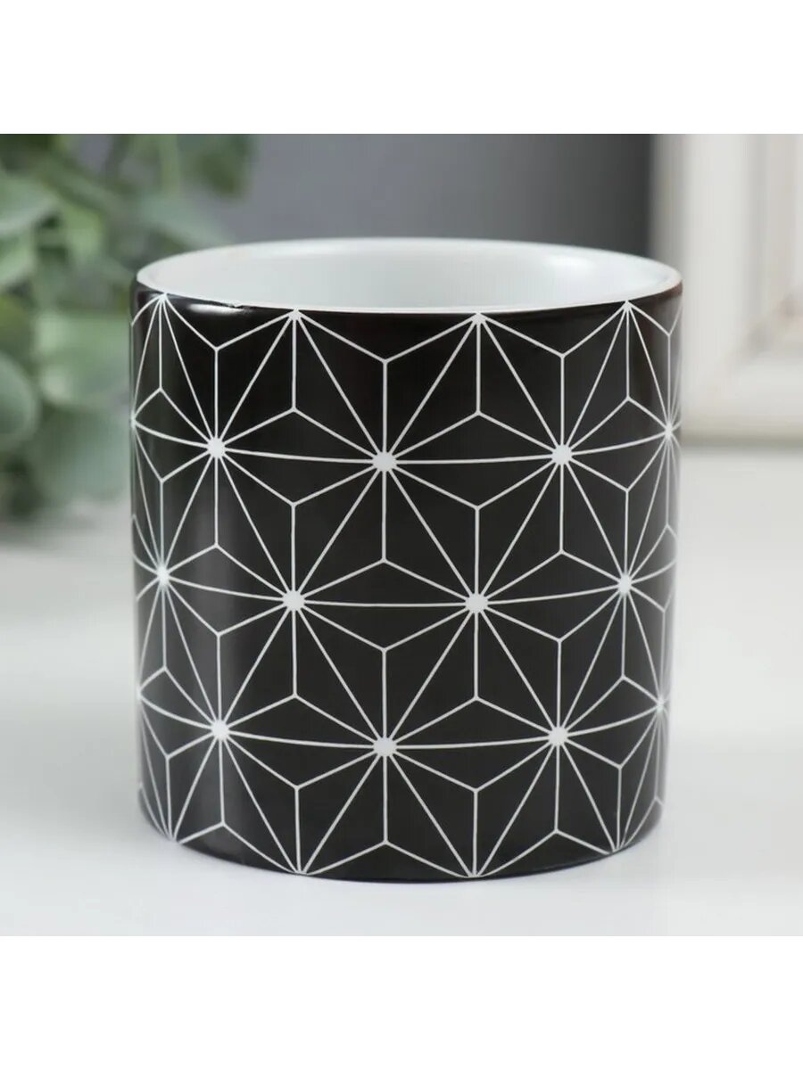 Стильный керамический вазон для растений