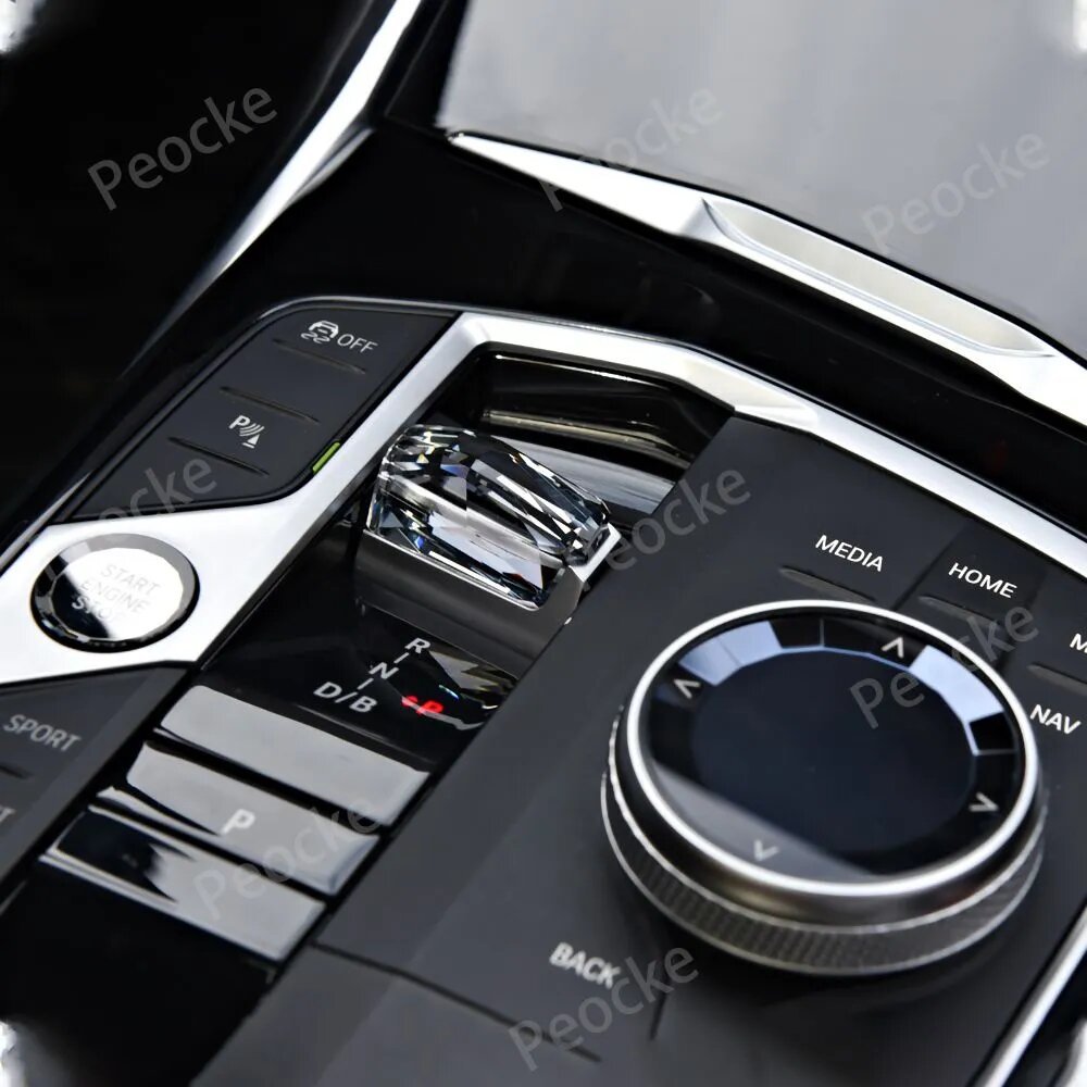 BMW Ручка Кпп, M-Style (Swarovski) Кристалл, Комплект из 4 - х, BMW серия рычаг переключения Хрустальный, с логотипом MX, Для BMW G20 G21 G22 G26 G29 G14 X3 G01 X3 G01 G08 X4 G02 X5 G05 X6 G06 X7 G07