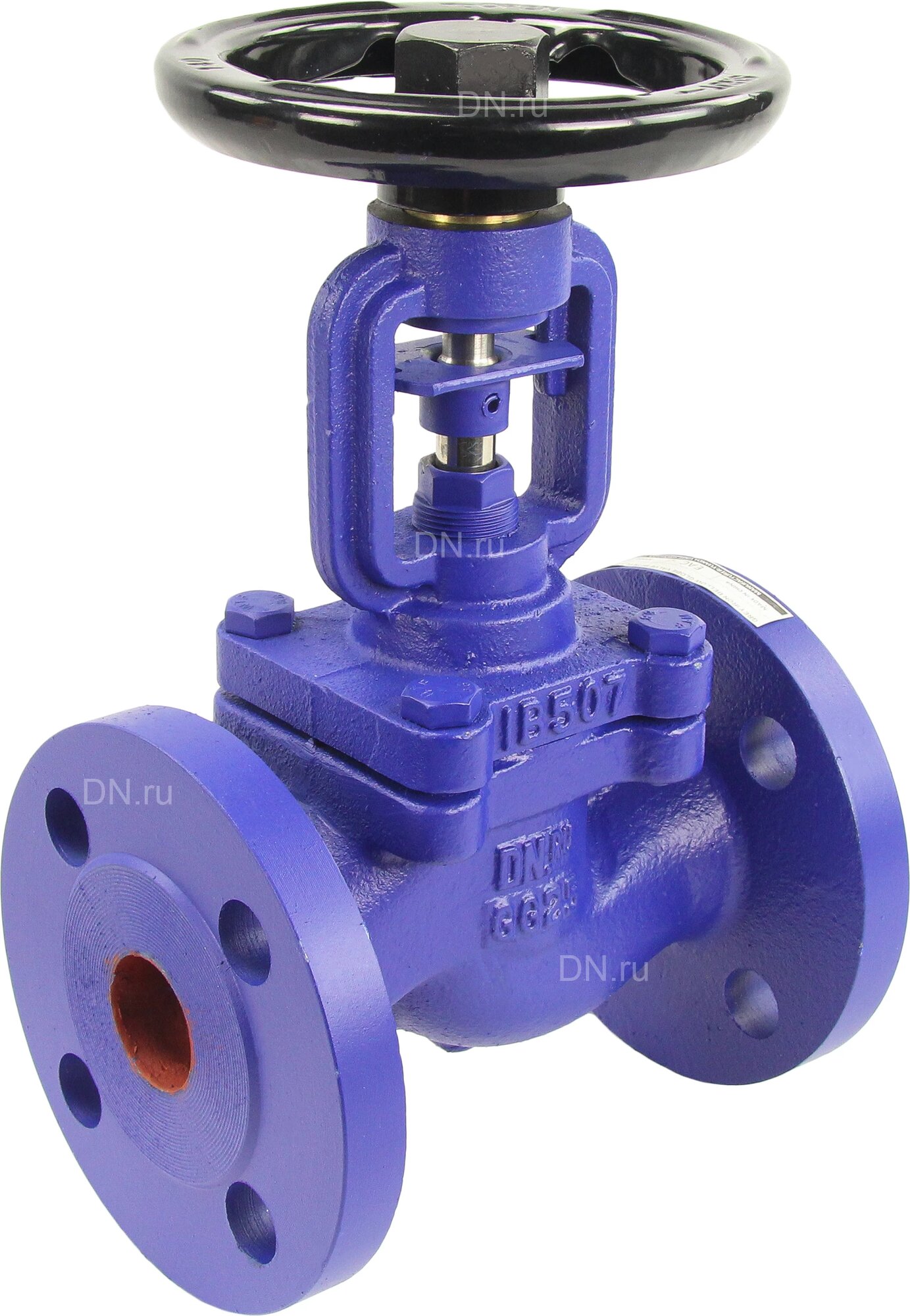 Клапан запорный сильфонный DN.ru V234A Ду65 Ру16 чугунный, фланцевый