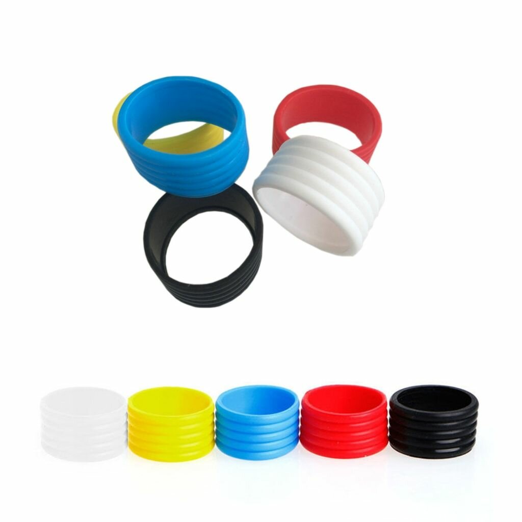 10 шт, уплотнительное резиновое кольцо для теннисной ракетки-смешанный цвет