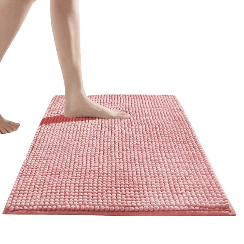 Коврик в ванную комнату из шенилла, Сакура порошок - 40смх60см