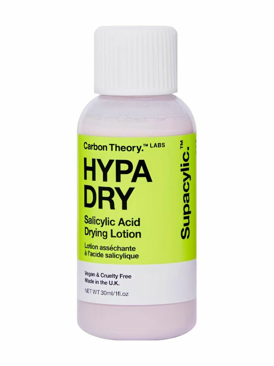 CARBON THEORY Лосьон для лица Hypa Dry Salicylic Acid Drying Lotion от акне точечного нанесения, 30 мл