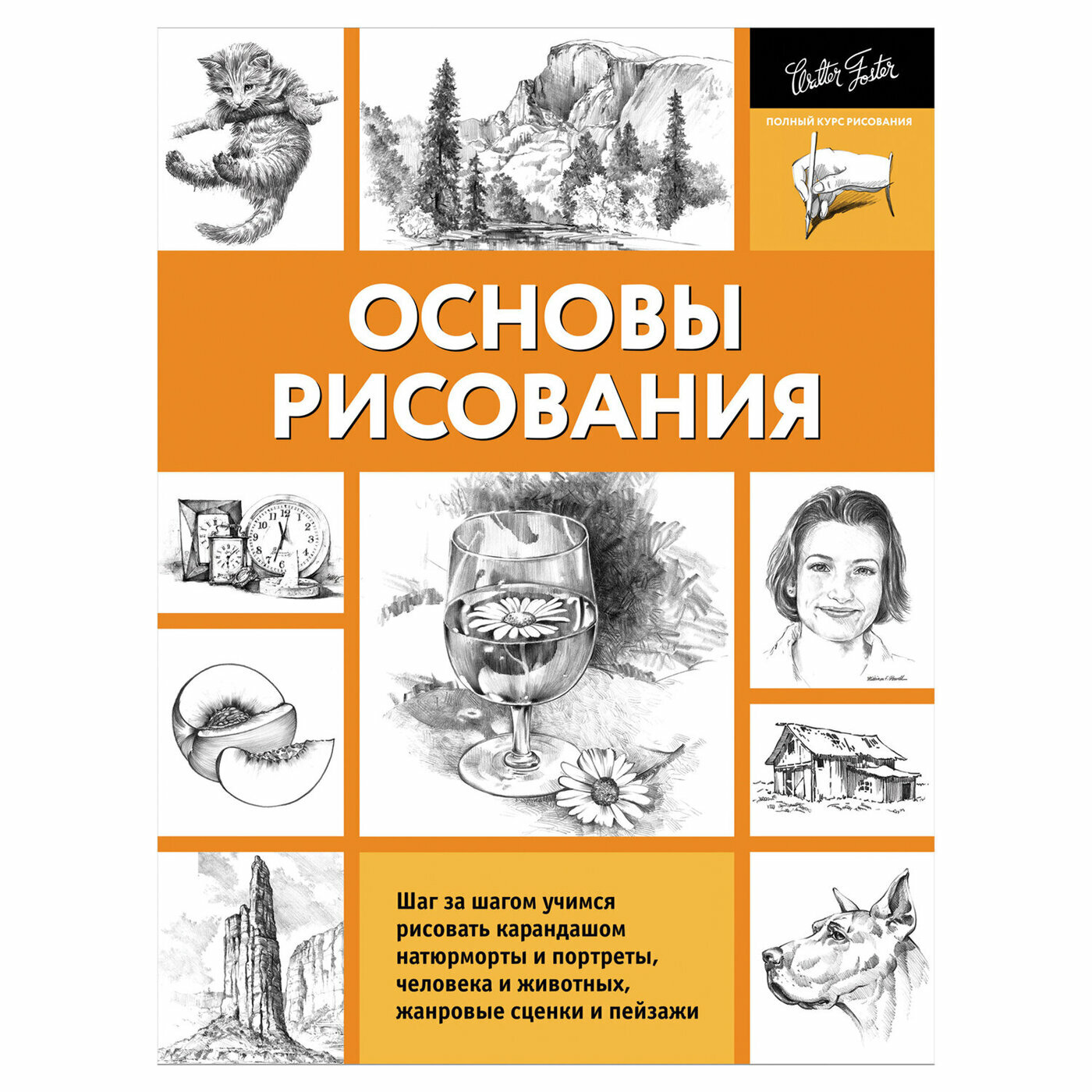 Книга АСТ Полный курс рисования, Основы рисования, черно-белая, 2021, cтраницы 144