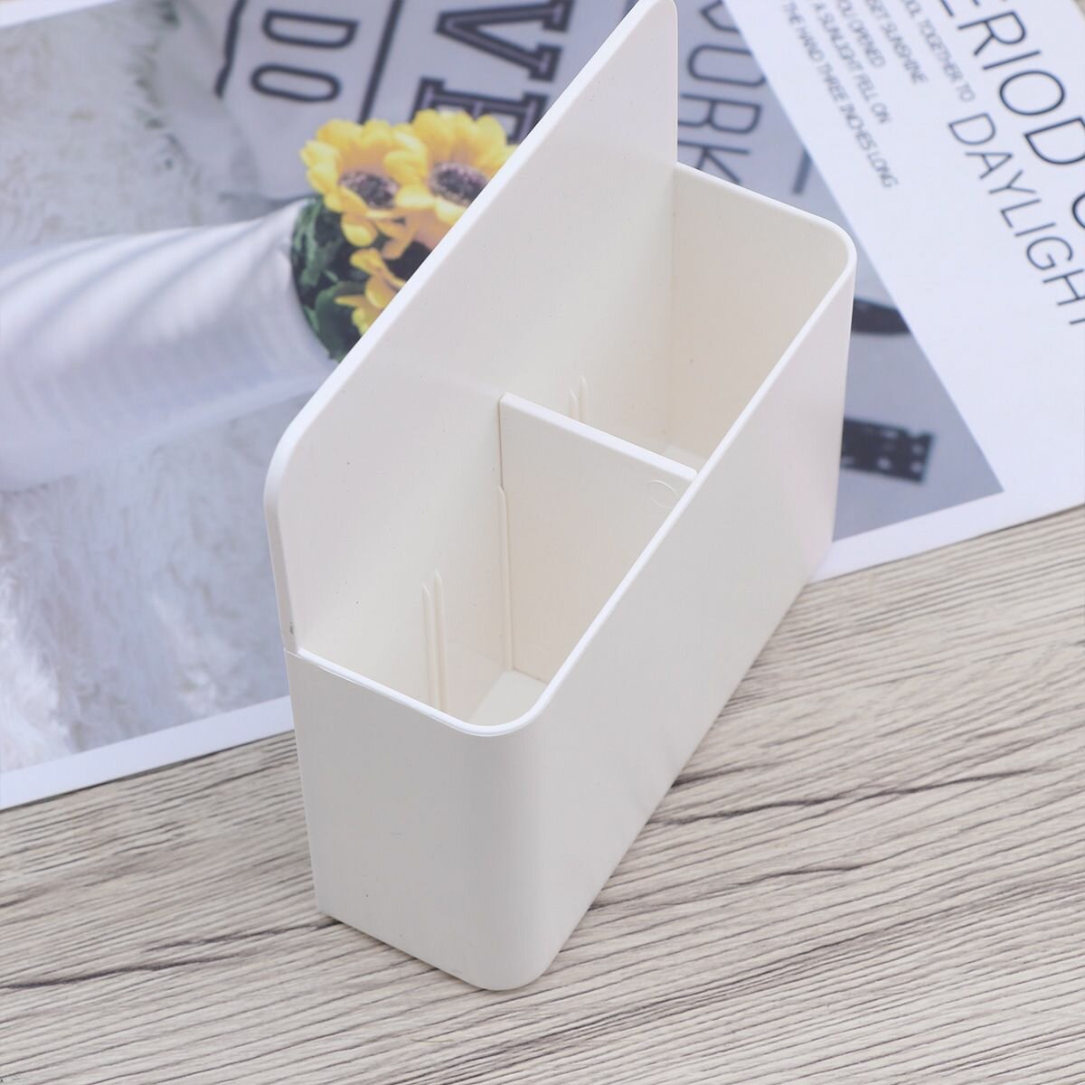 GEALFIS Органайзер магнитный для маркерной доски, набор 2 белых ящика для мела и маркеров, настольный лоток на холодильник, 23 см, для офиса и дома