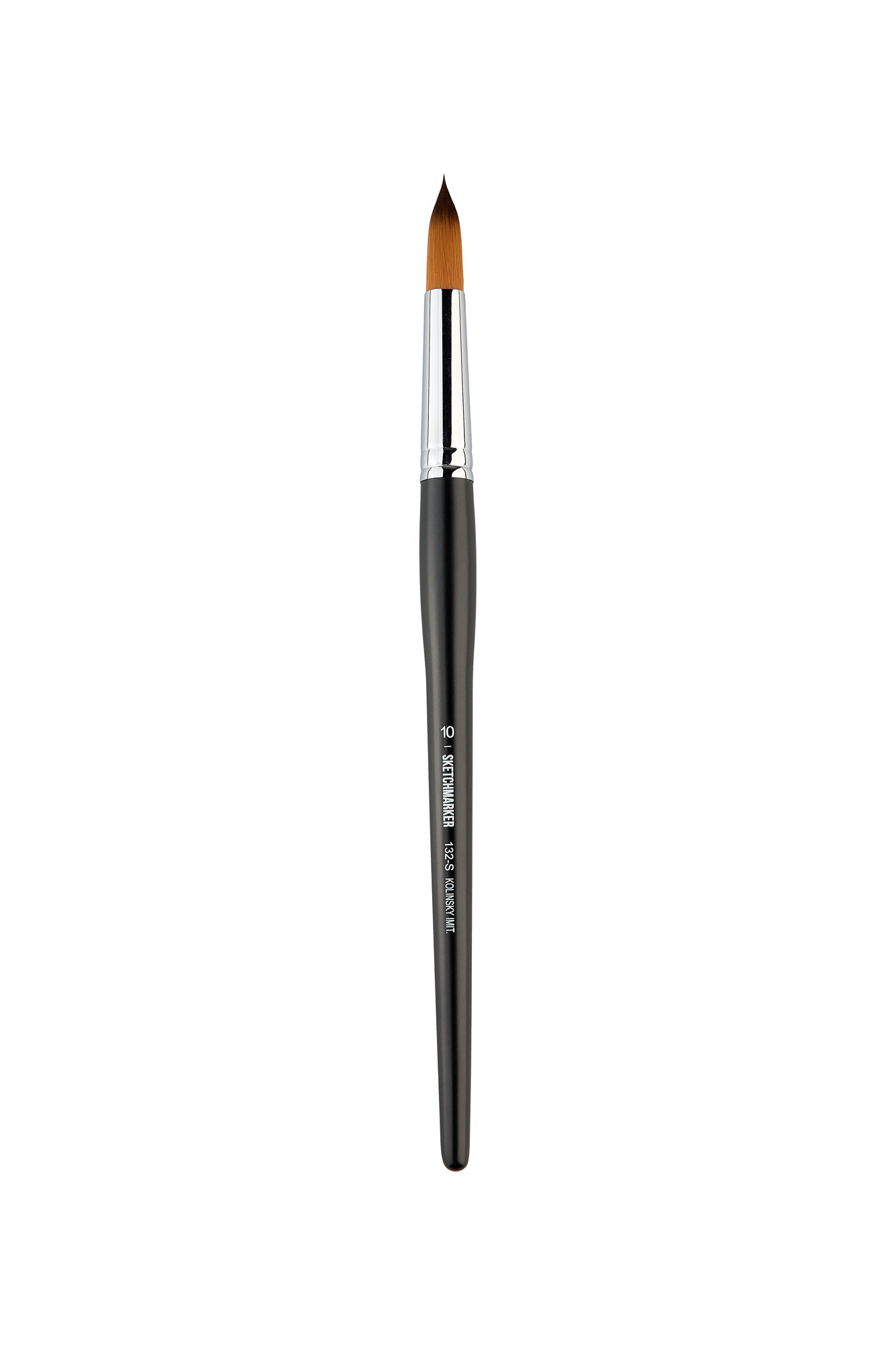 Кисть Sketchmarker Серия 132 синтетика под колонок круглая ручка короткая №10