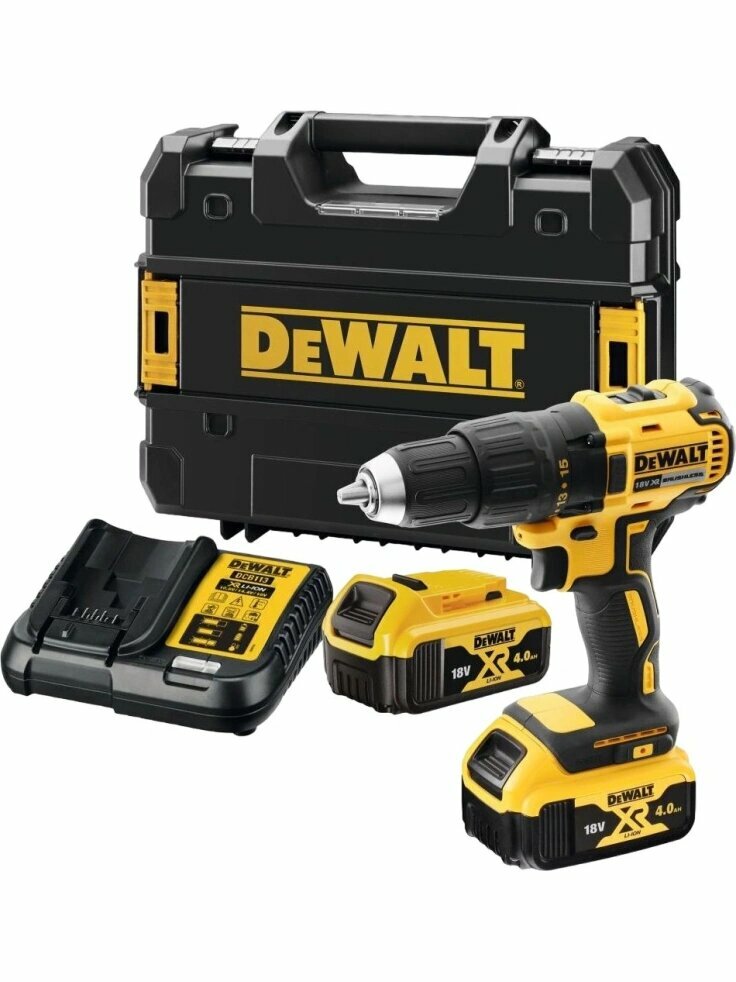 Дрель-шуруповерт DeWalt DCD777M2T аккум. патрон: быстрозажимной (кейс в комплекте)