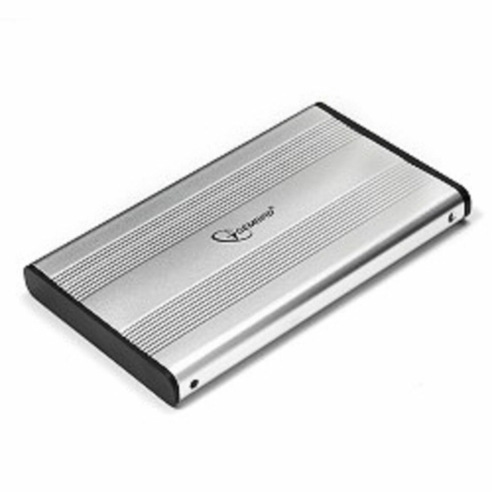 Gembird Контейнер для HDD EE2 - U2S - 5 - S Внешний корпус 2.5" EE2 - U2S - 5 - S, серебро, USB 2.0, SATA, металл