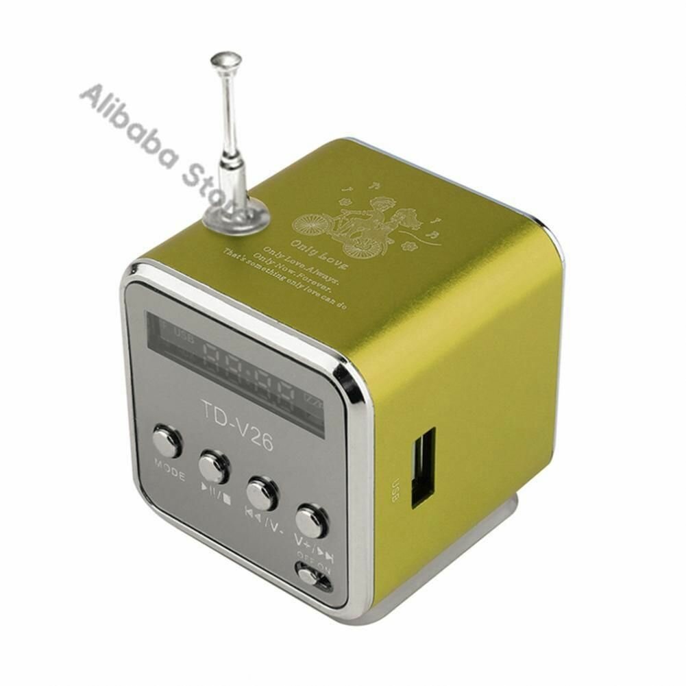 Мини-динамик TD-V26 Bluetooth-совместимый 5.0 FM-радиоприемник MP3-плеер Саундбар