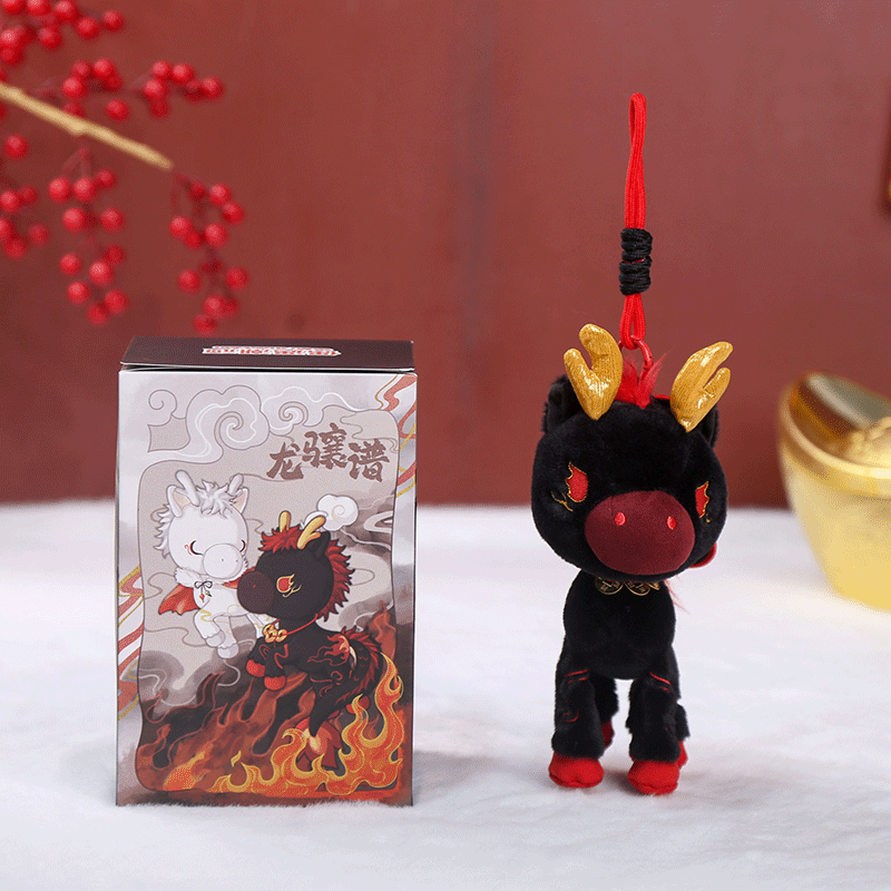 2026 Новейшая плюшевая игрушка-талисман Года Коня 2026 года, кулон с духом дракона и лошади, кукла с индивидуальным логотипом
