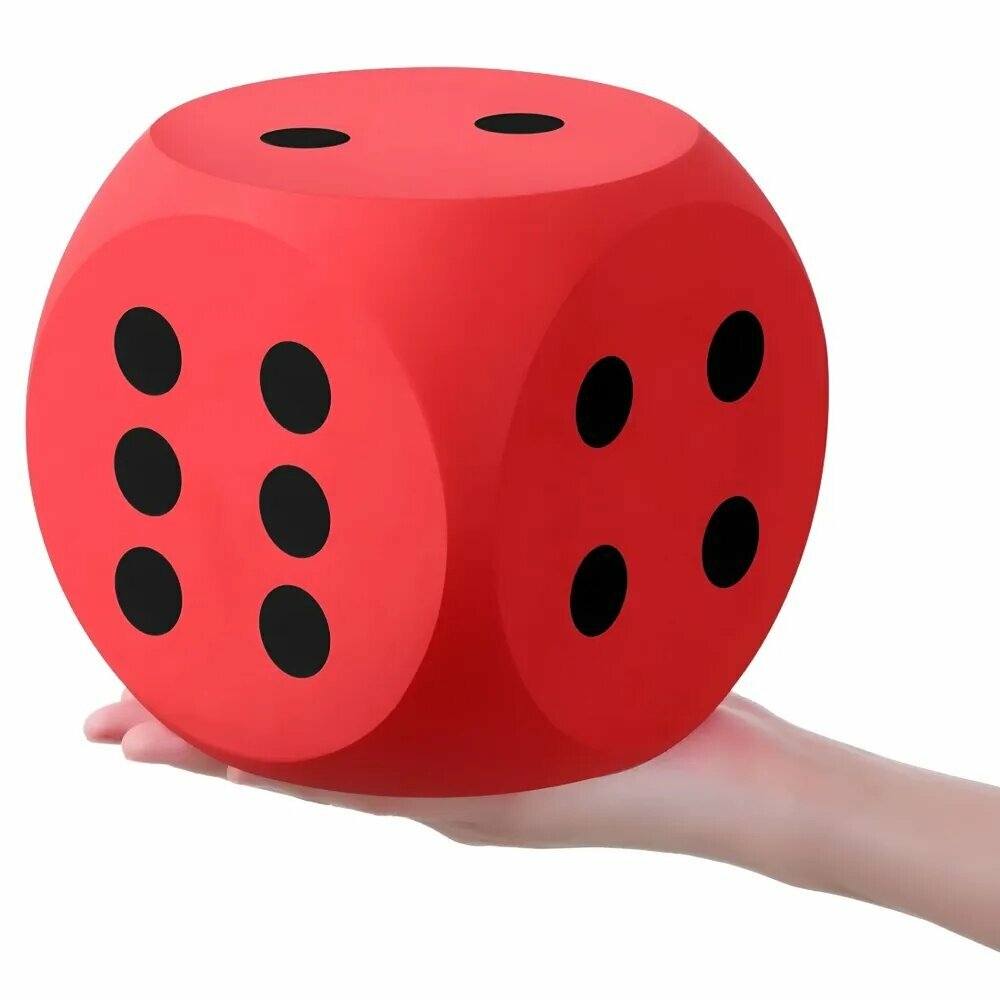 BESTSKY Игрушечные Кости для Настольных Игр 6 дюймов, Огромные Пенные Кубики для Образования и Развлечений, Большие Кубики для Игры с Игрушками