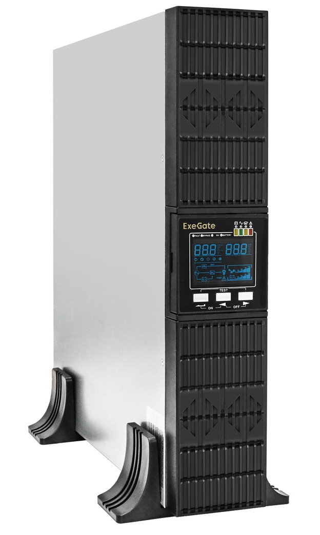 Источник бесперебойного питания ExeGate ULS-575-6kVA. LCD. AVR. T. USB. RS232. SNMP.2U