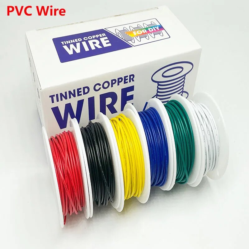Набор электронных проводов bytebattle 6 цветов 30AWG-16AWG 26 AWG 6 x 20m