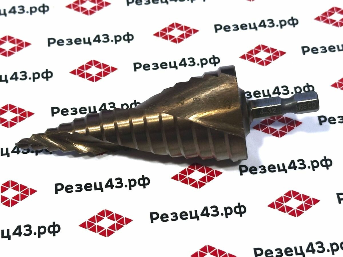 Ступенчатое сверло HSS-Co (кобальт) М35 4-32 mm