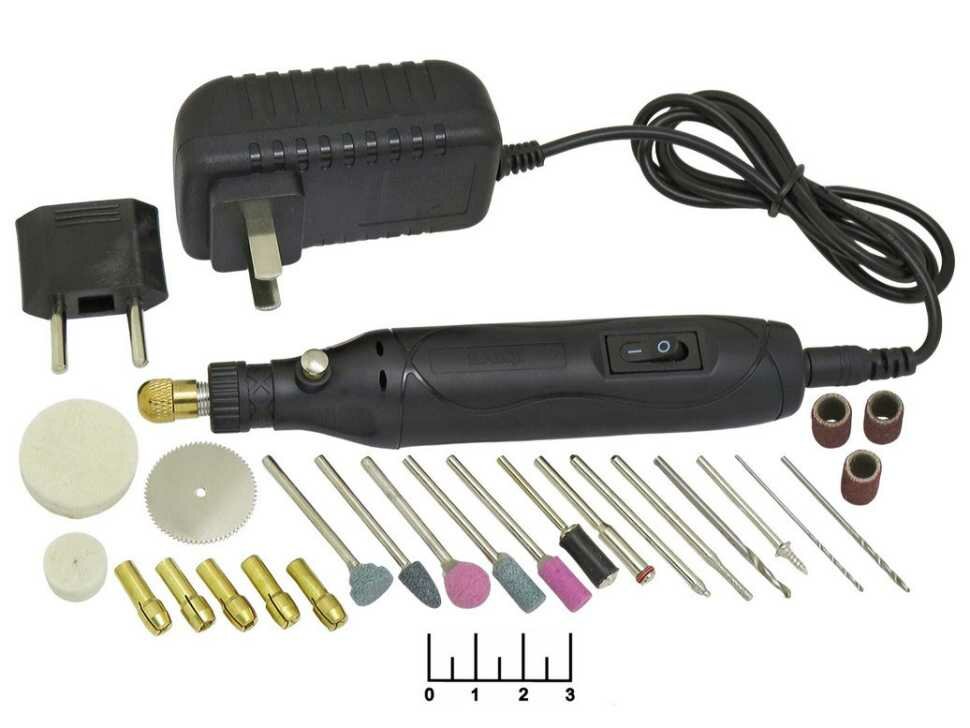 Минидрель-гравер + насадки BQ-52036