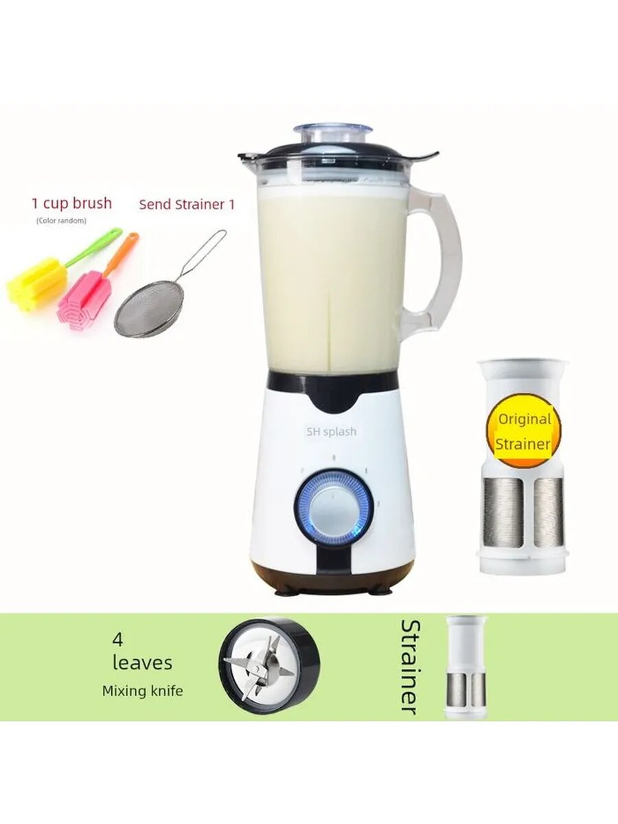 Соевая машина (1250 мл, с фильтром, 4 лезвия)