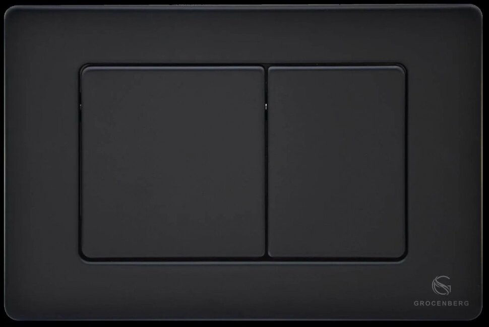 Кнопка смыва для унитаза (металл) GROCENBERG KM3080BL Черный матовый