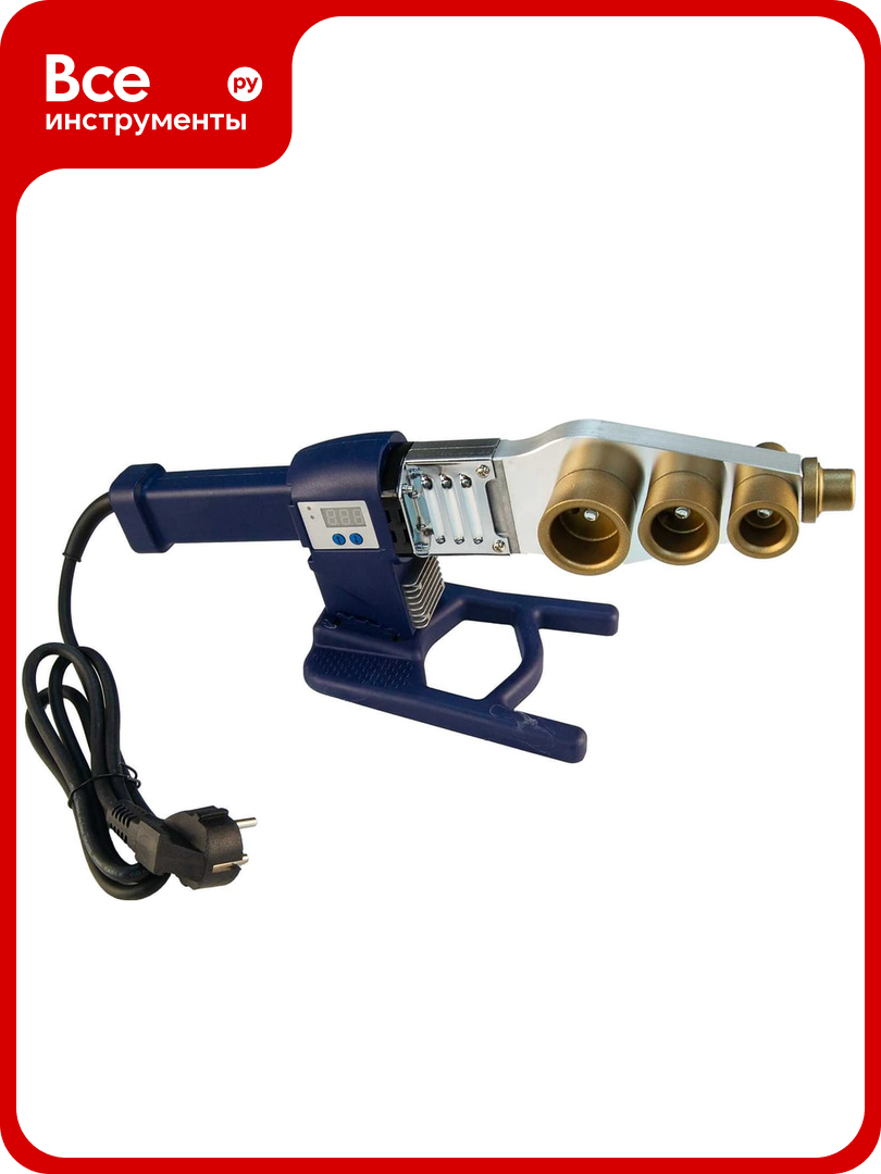 Аппарат для сварки полипропиленовых труб UWS 1000 Вт, 20-63 мм, метал. бокс, пластиковая опора 214207