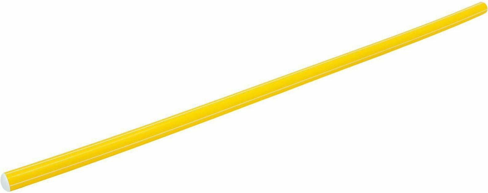 Палка гимнастическая пластиковая, длина 90 см, диаметр 2 см, для занятий спортом и фитнесом, для физкультуры, лфк, зарядки и художественной гимнастики, для детей от 3 лет, цвет жёлтый