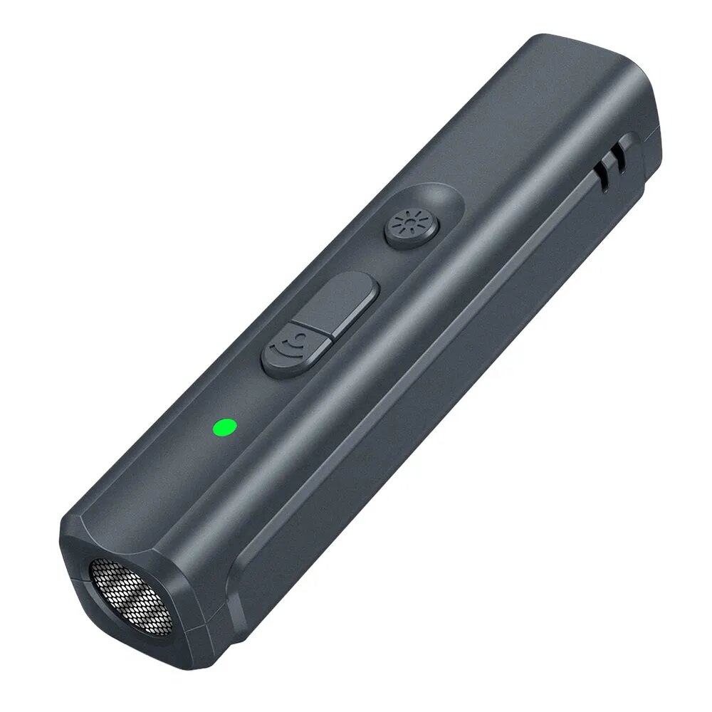 Устройство отпугивания собак N11: ультразвук, USB-зарядка, УФ-детекция, ABS-пластик, серый