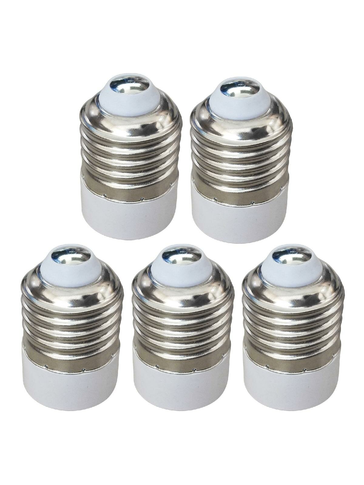 1 комплект из 5 штук, патрон лампы преобразования E27 в E14, большой винт в маленький винтовой патрон лампы