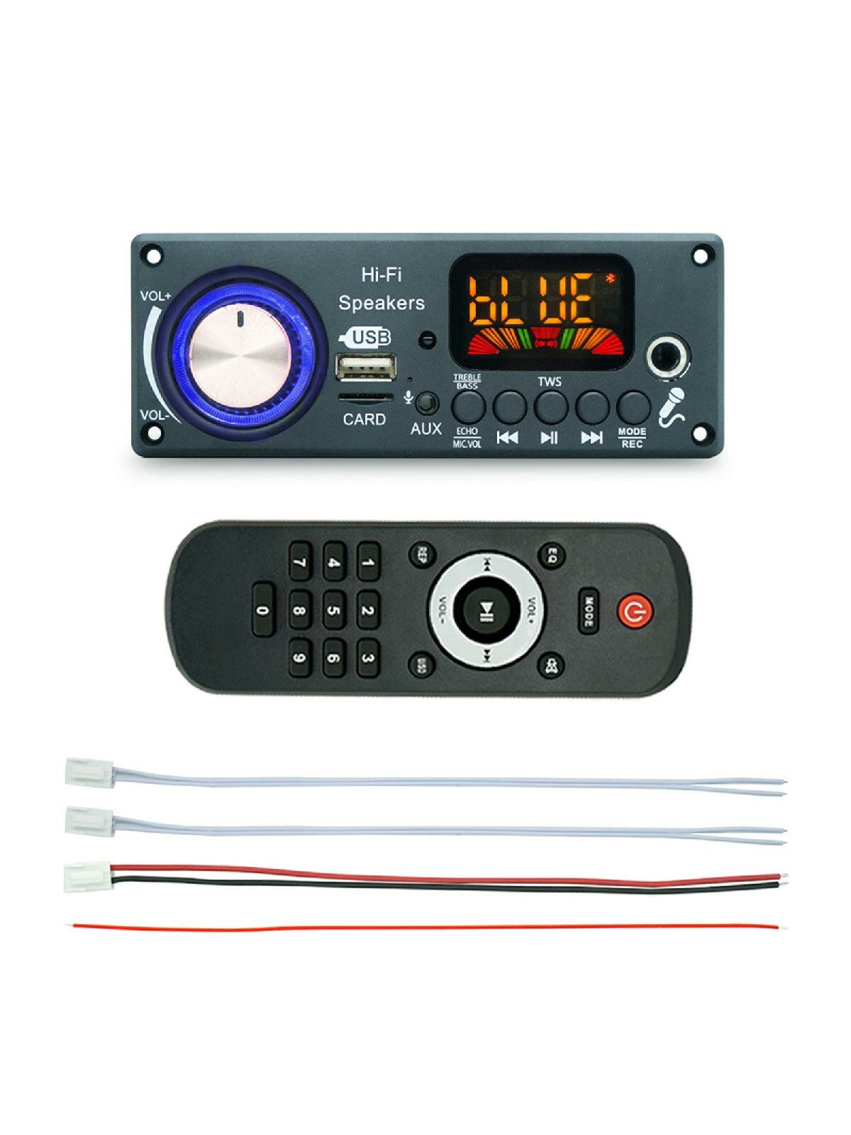 Плата усилителя высокой мощности 2*100 Вт аудио модуль Bluetooth плата декодирования mp3