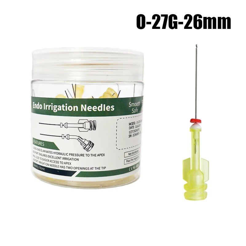 Одноразовые эндодонтические иглы SKATTOOTH 27/30г O-27G-26mm yellow