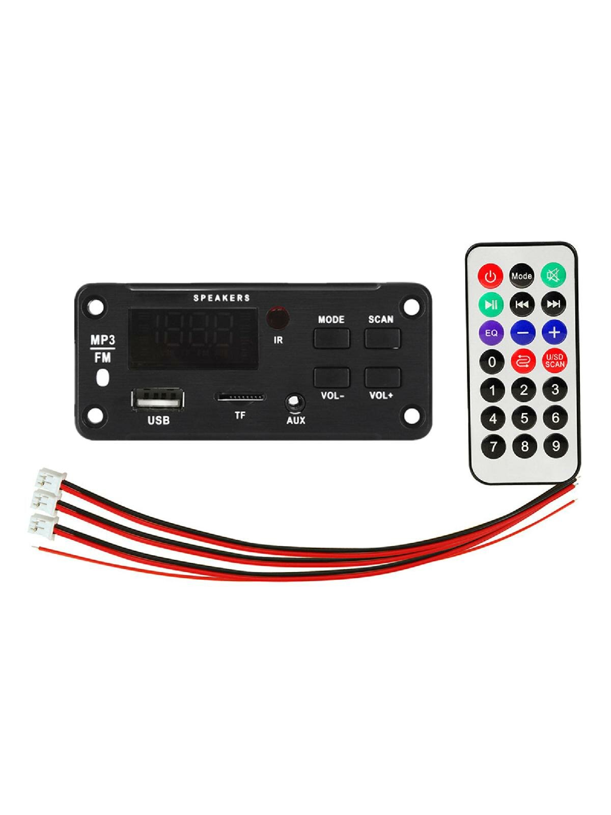 Автомобильный mp3-декодер плата модуля усилителя мощности платы 2*25 Вт