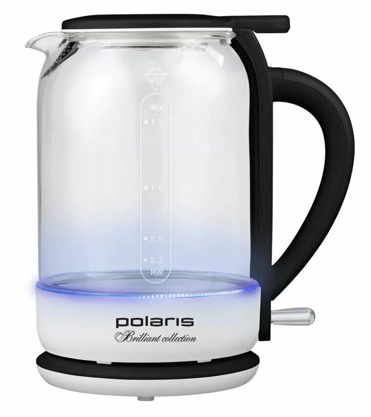 Электрочайник Polaris PWK-1753-CGL, нержавеющая сталь, блокировка включения без воды