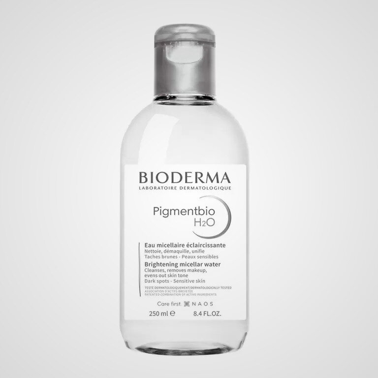 Пигментбио Осветляющая и очищающая мицеллярная вода Н2О 250 мл BIODERMA PIGMENTBIO H2O Brightening micellar water Мицеллярная вода 250 мл
