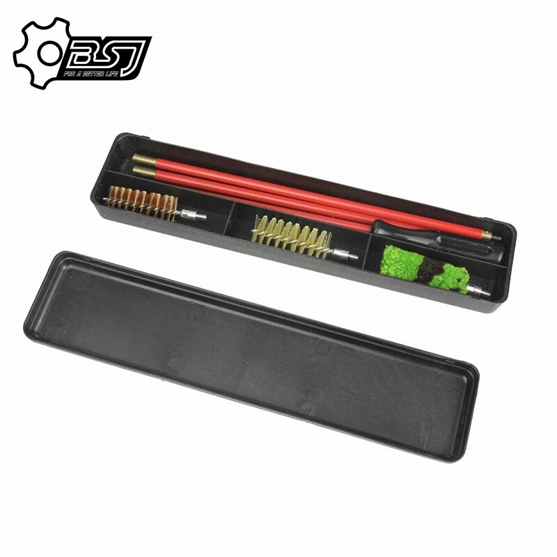 6 шт./набор, 12 GA калибр, набор для чистки ружья, алюминиевый стержень, кисть для ружья, Охотничья стрельба, тактический пистолет, винтовка, чистящие кисти инструменты, набор