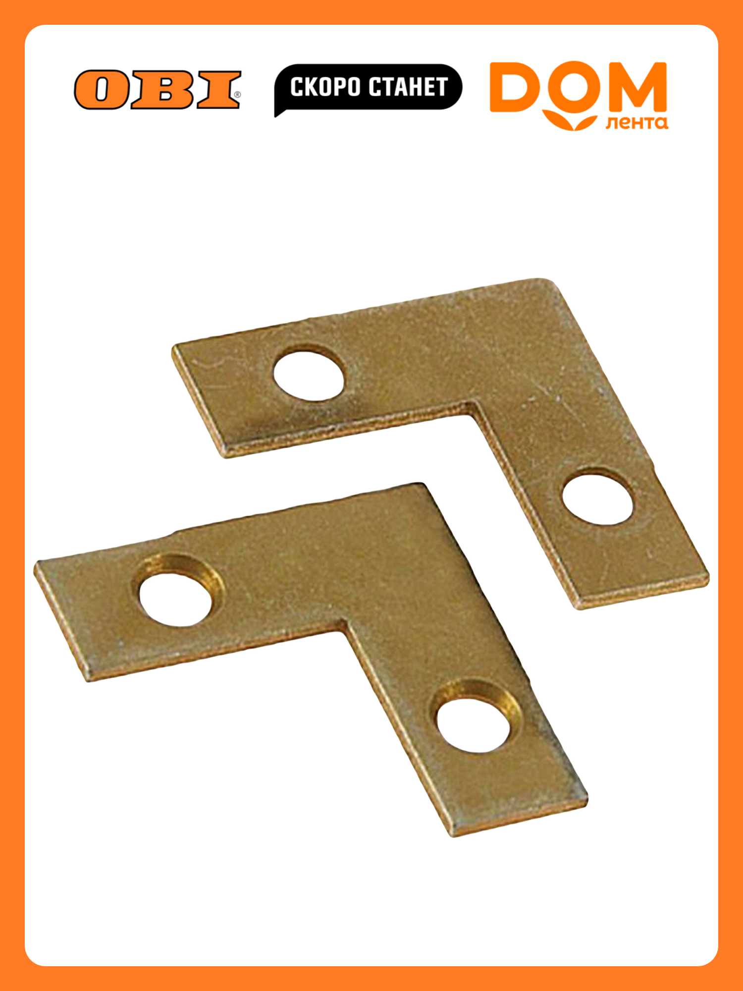 Уголок крепежный Tech-KREP kur, для дерева, сталь, 40x10x1,5мм