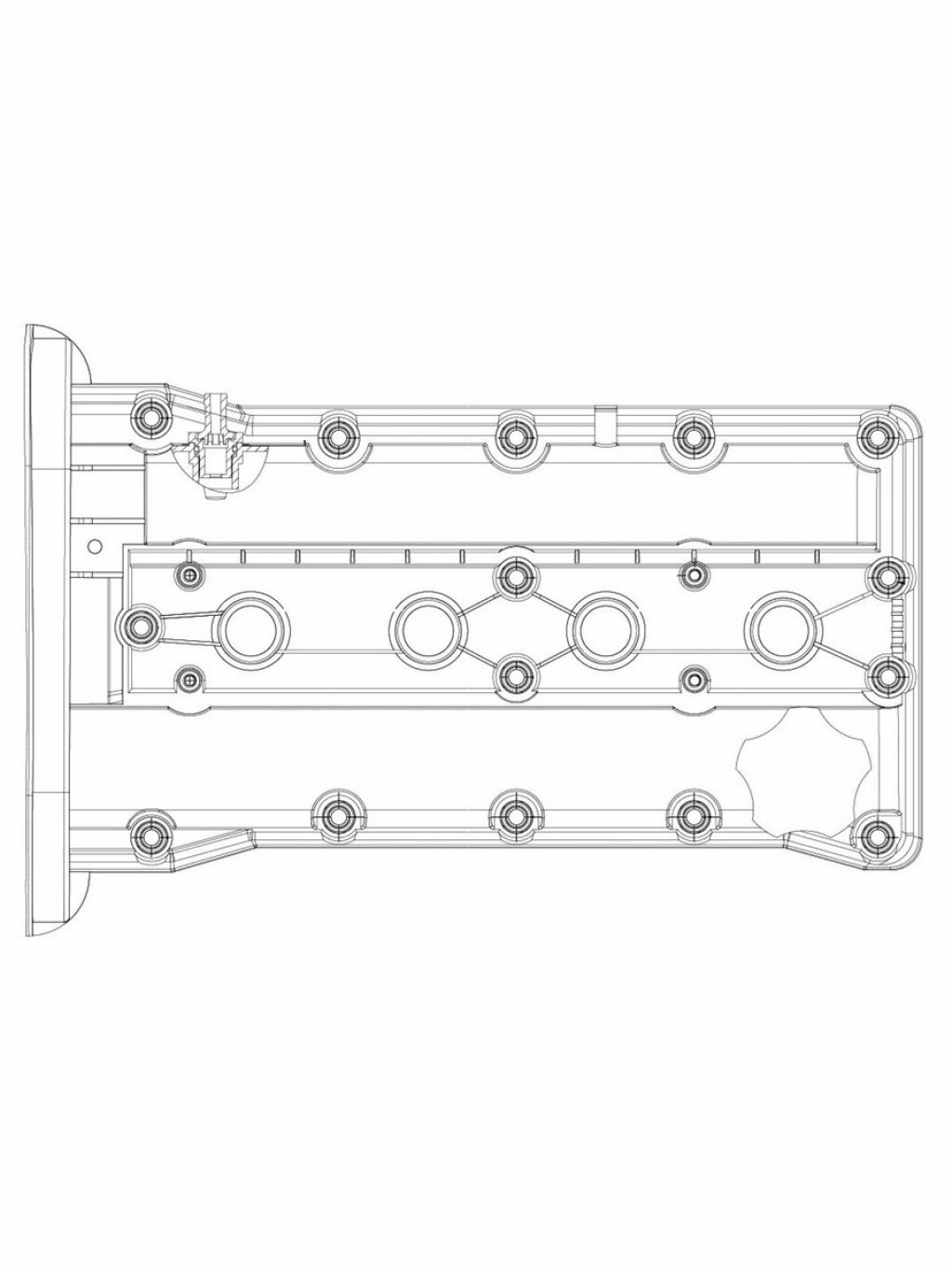 Крышка клапанная Luzar LVPC 0502