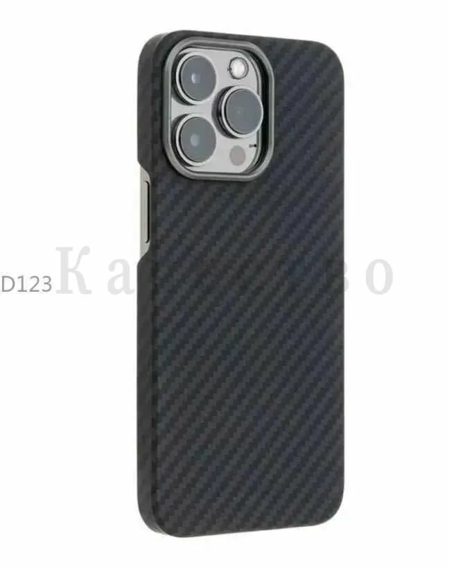 Карбоновый чехол Rikey (кевлар/арамид) для iPhone 14 PRO точный аналог PitakaКарбоновый чехол Rikey